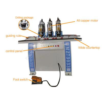 China Three Line Number Air Pressure 0.6-0.8Mpa Hinge Boring Machine for Woodworking Cabinet for sale