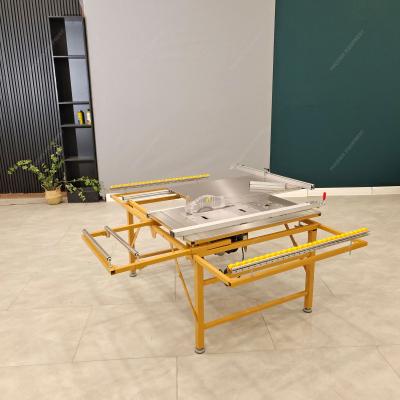 中国 木工 精密 多機能 円形 オートマティック 双刃 スライディング テーブル ソー 販売のため