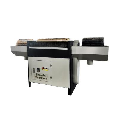 Cina PM120A Piccola macchina di levigatura manuale a spazzola a tre rulli per superfici lisce di legno in vendita