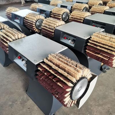 Cina Mini 2 teste macchina di levigatura manuale per la lavorazione del legno spazzola di legno pavimento di lucidatura tamburo in vendita