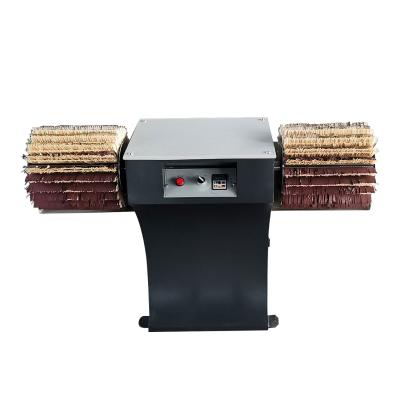 China Unlimited Working Width Vertical Double Roll Manual Polishing Machine 380v/50Hz Voltage for sale