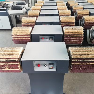 China Unlimited Working Width Vertical Double Roll Manual Polishing Machine 380v/50Hz Voltage for sale