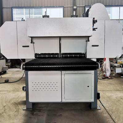 China 650 mm Breite Schwerlast Horizontale Bandsäge Maschine mit 18,5kw Säge Rad Motor Leistung zu verkaufen
