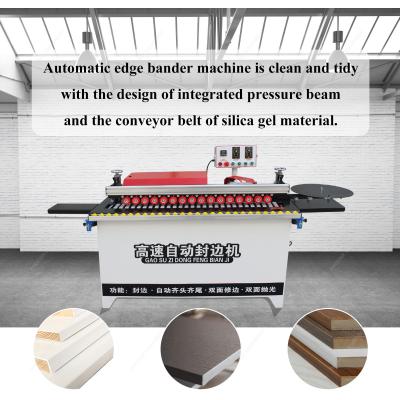 China CNC Edge Banding Machine for Automatic Furniture PVC Plywood Laminate Wood Edge Bander for sale