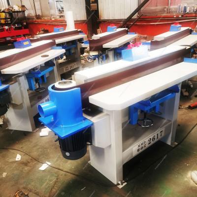 China Electric Wood Surface Smooth Vertical Double-Sided Belt Sander 1200mm Working Width for sale