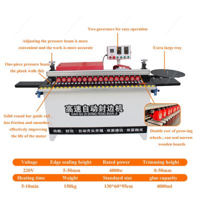 China 150 KG Weight Woodworking Edge Bander Banding Machine for Portable Sealing and Trimming for sale