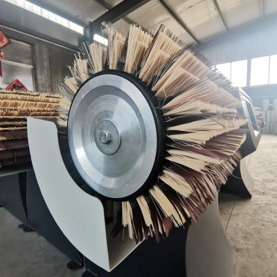 China Polishing Roller Speed Frequency Control Double Head Drum Brush Sander for Furniture for sale