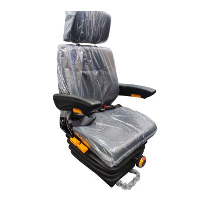 China Adjustable Excavator Loader Driver Seat with Mechanical Shock Absorber and Dual Armrest for sale