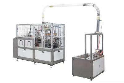 Китай Высокоскоростной бумажный стаканчик делая машину с управлением экрана касания ПЛК продается