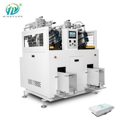 China Machine automatique de fabrication de cartons de papier de machine/déjeuner de boîte à aliments de préparation rapide de temps de double station une for sale