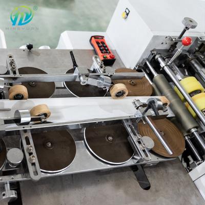 China Flat Bottom Food Kraft Paper Grocery Shopping Paper Pouch Making Machine for sale