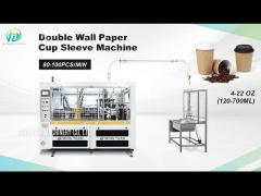 MYC-DW100 Volledig automatische hogesnelheidspaperbekermachine met dubbele laag