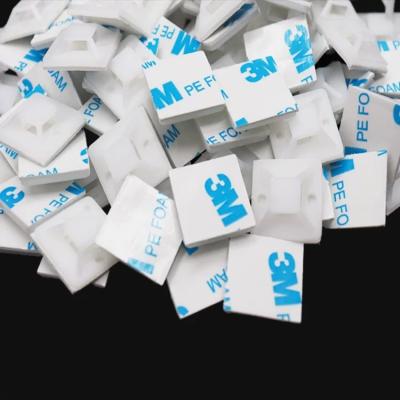 China 3M Self-Adhesive Cable Clips Adjustable Plastic Nylon Wire Rope Organizer Wire Holder Management for Cable Management for sale