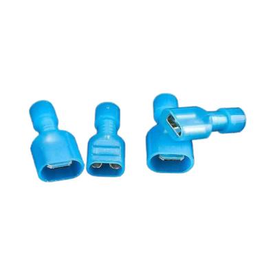 China Male and Female Full Insulated Terminal FDFN1.25-250 Nylon Female Spade Connector Automotive Copper Crimp Lug Terminal Brass for sale