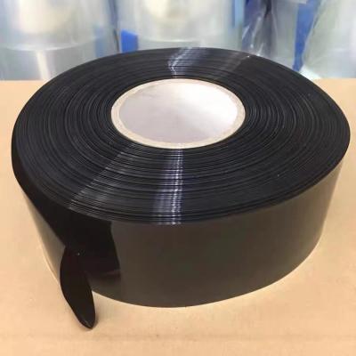 China 600V Plastic PVC Tube 300mm Black Heat Shrink Battery Wrap for sale