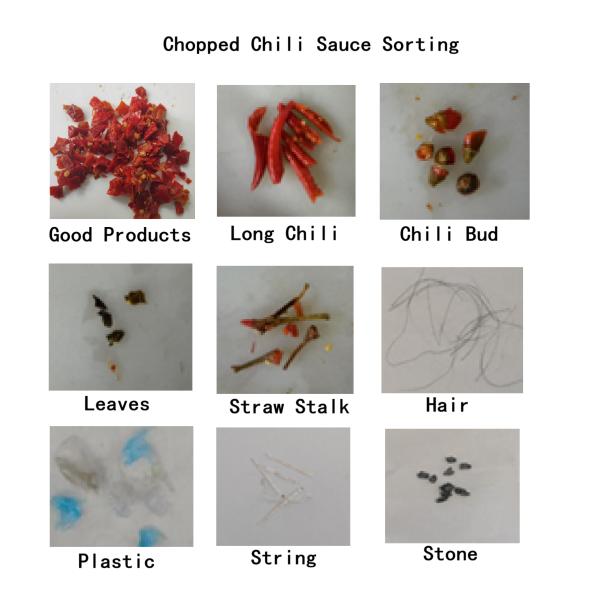 Quality Chopped Chili Sauce Customized AI Color Sorter for sale