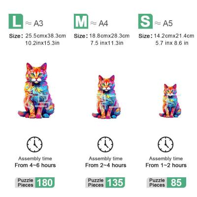 China 3D Irregular Animal Puzzle Wooden Decompression Toy Unisex Craft for Home Decoration for sale
