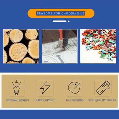 China 3D Irregular Animal Puzzle Wooden Decompression Toy Unisex Craft for Home Decoration for sale