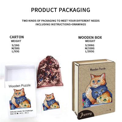 China 3D Irregular Animal Puzzle Wooden Decompression Toy Unisex Craft for Home Decoration for sale