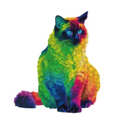 China Regenboog Kat Onbehagen Kat Alien Unisex Houten Puzzle Voor Volwassenen Perfecte Verjaardagscadeau Te koop