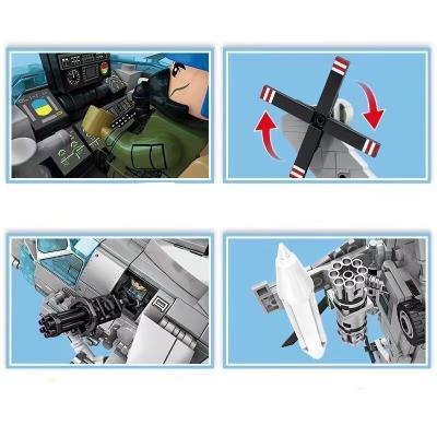 Cina Sembo 202125 Aviation Straight 20- Navy Type Armed Fighter Model Boy Assembla piccoli blocchi di particelle in vendita