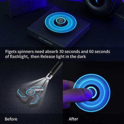 Cina Metalli Fidget Spinners Giocattoli Sensori luminosi Mani Fidget Ansietà Giocattoli per i favore della festa in vendita