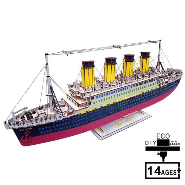 Quality Wooden 3D Puzzle Toy 371 PCS Architectural Model for Adults and Kids Laser for sale