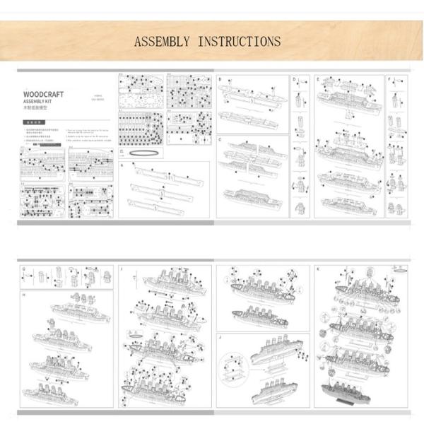 Quality Wooden 3D Puzzle Toy 371 PCS Architectural Model for Adults and Kids Laser for sale