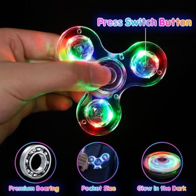 Cina LED Light Up Fidget Spinners per bambini Party Goodie Bag Stuffers e Pressure Relief in vendita