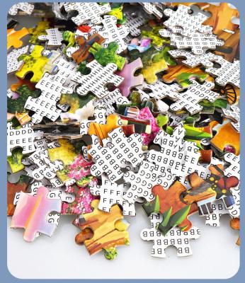 Cina Set di 1000 pezzi di puzzle bellissima città rurale dipinto ad olio regalo ideale per gli adulti in vendita