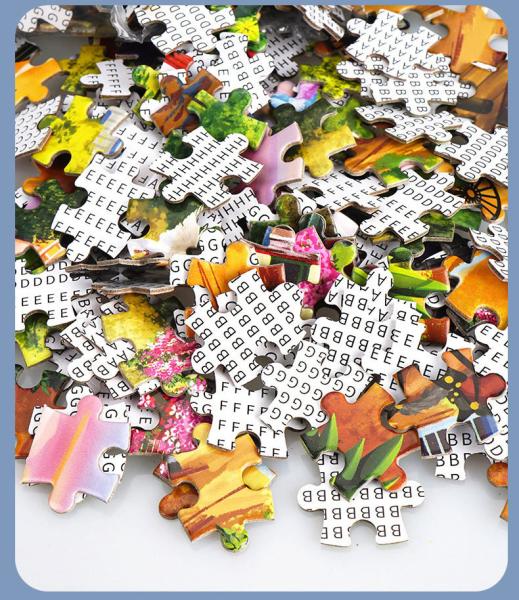 Quality 1000-Piece Jigsaw Puzzle Set Beautiful Rural Town Oil Painting Ideal Gift for for sale