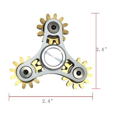 China Stressverlichtingsspeelgoed Vier tanden verbinding Puur koper gyroscoop Fidget Spinner voor volwassenen Te koop