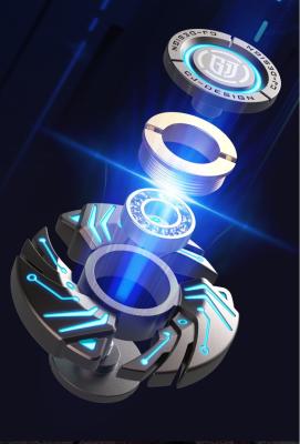 Cina Fidget Spinner Puzzle Metal Finger Hand Toy per l'ADHD Stresso Unisex Luce luminosa in vendita