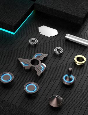 Cina Gioco a mano con le dita in metallo per adulti adolescenti bambini ADHD Fidget Spinner Puzzle anti-ansia in vendita