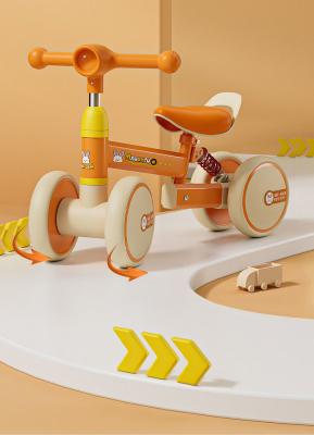 China Four Wheel Children's Stroller Handcart Learning Toy Push Bicycle with Metal Frame for sale