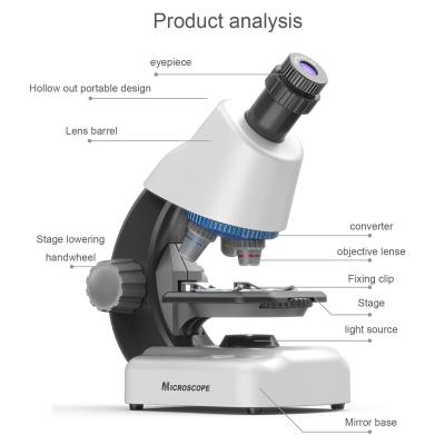 China Definition Student Portable Biological Observation Microscope 1200x for Ages 2-4 Years for sale