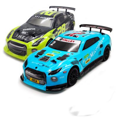 China 1 14 Ratio LED Light Remote Control Drift Car Electric Four-Wheel Drive Racing Car for sale