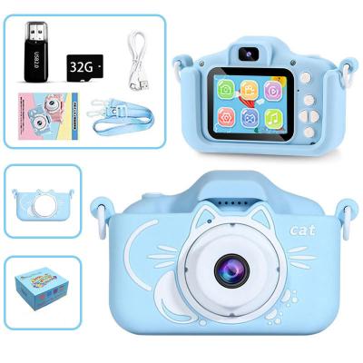 China Unisex Upgrade Kids Camera Kerst- en verjaardagscadeautjes 1080P HD Selfie Digitale videocamera voor peuters Te koop