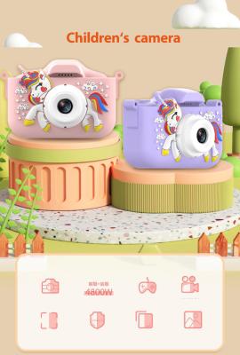 Cina ABS Funzione Gioco Bambini Fotocamera doppio schermo 4800W Fotocamere video digitali per ragazze Ragazzi età 3-10 bambino in vendita