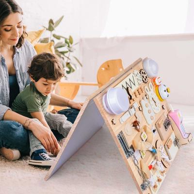 Cina Abilità di base per la vita Attività Tavola di legno Montessori per bambini piccoli Immagine mostrata in vendita