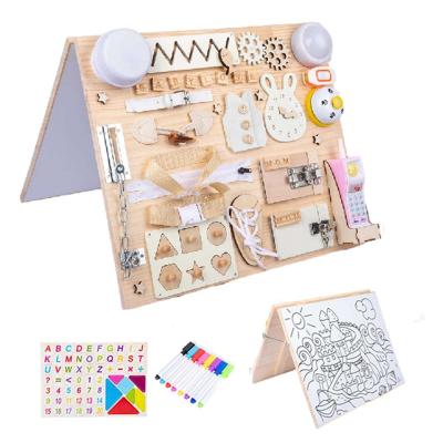 Cina Abilità di base per la vita Attività Tavola di legno Montessori per bambini piccoli Immagine mostrata in vendita