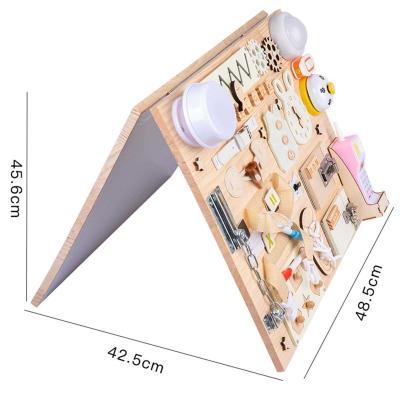 Cina Abilità di base per la vita Attività Tavola di legno Montessori per bambini piccoli Immagine mostrata in vendita
