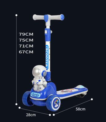 China Portable Push Scooters Kid Adjustable Height 3 Kick for Ages 4-6Y Max Load 200 LBS Metal for sale