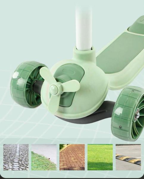 Quality Unisex Foldable Scooter for Kids Ages 3-12 Adjustable Height 3 Kick Max Load 200 for sale