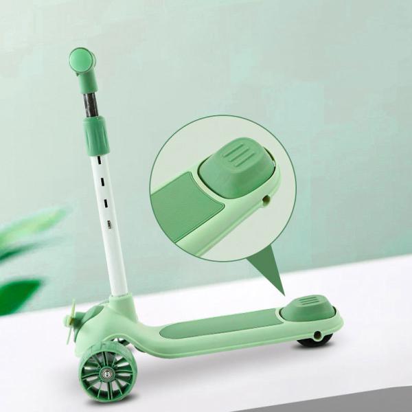 Quality Unisex Foldable Scooter for Kids Ages 3-12 Adjustable Height 3 Kick Max Load 200 for sale
