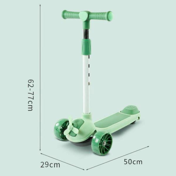 Quality Unisex Foldable Scooter for Kids Ages 3-12 Adjustable Height 3 Kick Max Load 200 for sale