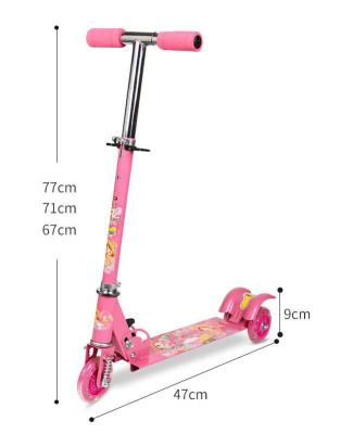 China Foldable Kick Scooter for Kids Ages 3-12 Adjustable Height Max Load 200 LBS Portable for sale