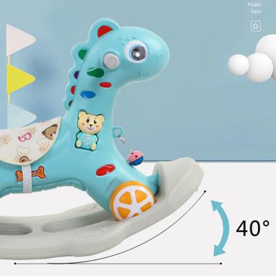 Cina Attività all' aperto In casa Gioca Asilo Bambino Regalo di compleanno Cavallo a dondolo in PVC per bambini piccoli in vendita