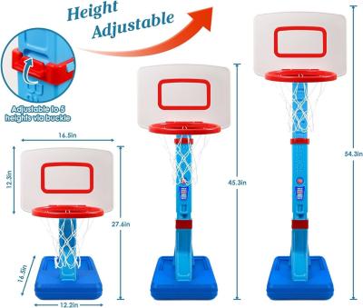 Cina Hoop portatile per bambini da basket per giochi all'interno e all'esterno di plastica in vendita