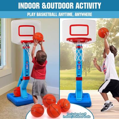 Cina Hoop portatile per bambini da basket per giochi all'interno e all'esterno di plastica in vendita